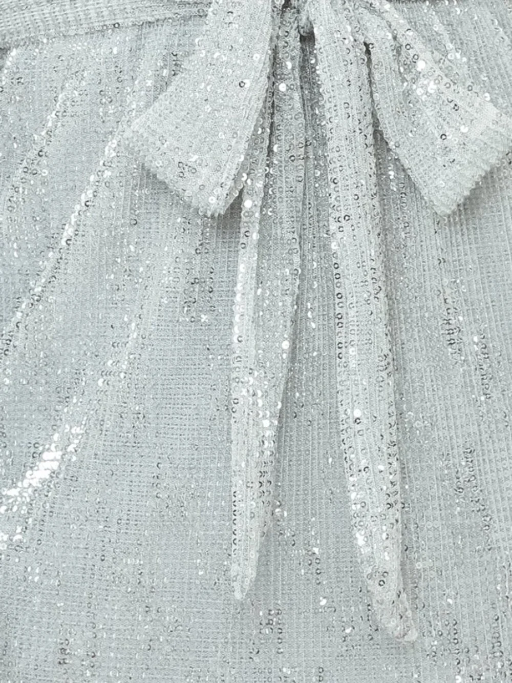 Hello Molly | Dresses | Hello Molly Long Sleeve Belted Silver Sequin ...
